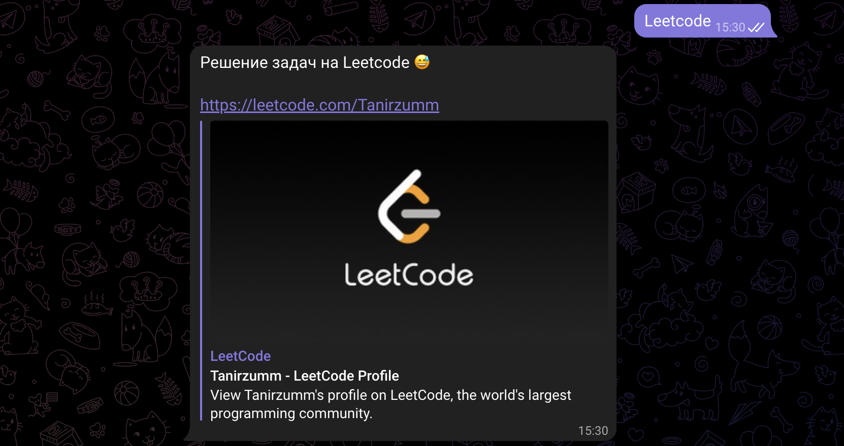 GitHub - Tanirzum/TelegramBot
