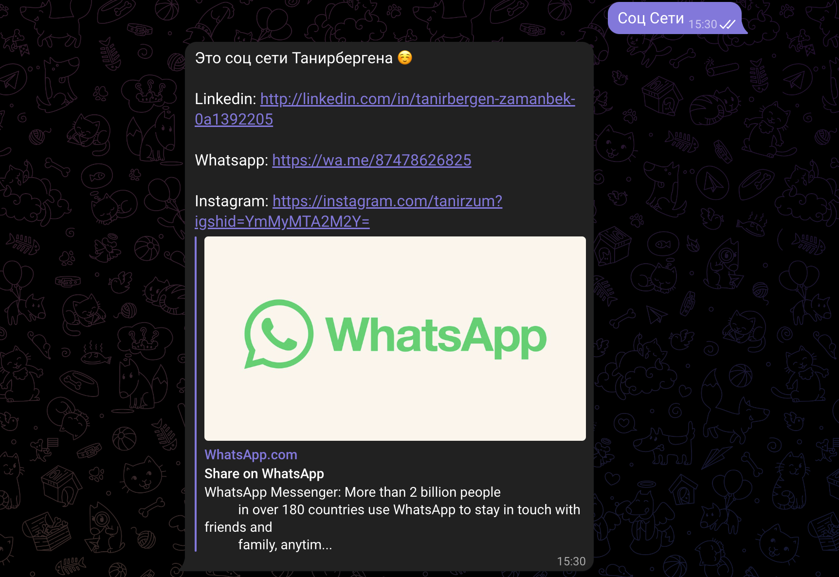 GitHub - Tanirzum/TelegramBot