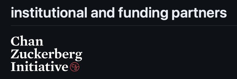 Chan Zuckerberg Initiative logo not visible properly when user use github dark theme · Issue ...
