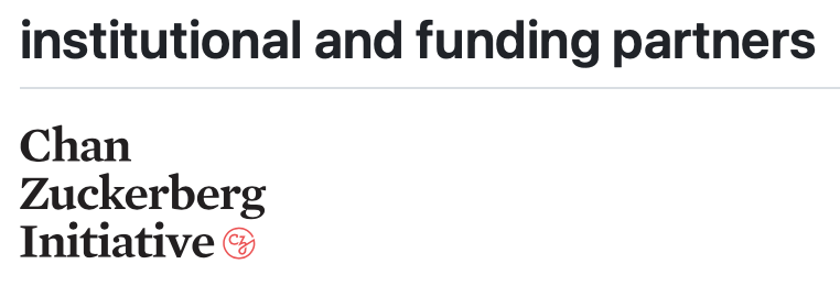 Chan Zuckerberg Initiative logo not visible properly when user use github dark theme · Issue ...