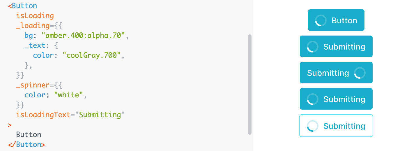 Missing loading style on Button component · Issue #4127 · GeekyAnts/NativeBase · GitHub