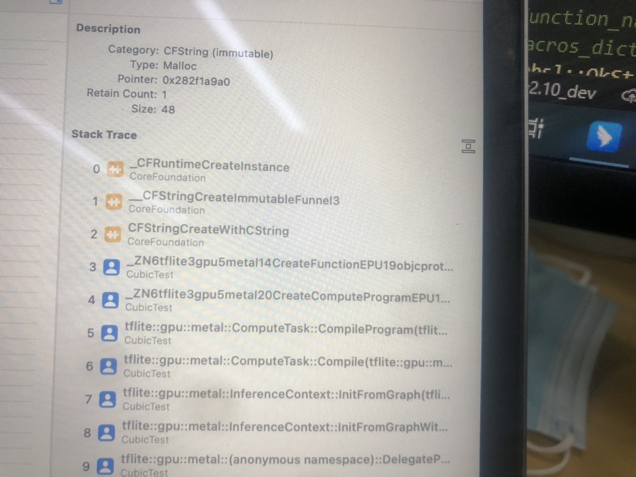 metal delegate memory leak · Issue #60624 · tensorflow/tensorflow · GitHub