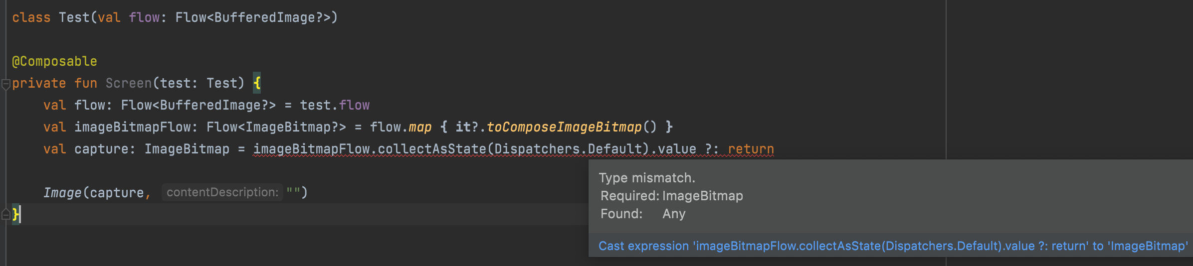 Composable Type mismatch Found Any · Issue #1253 · JetBrains/compose-multiplatform · GitHub