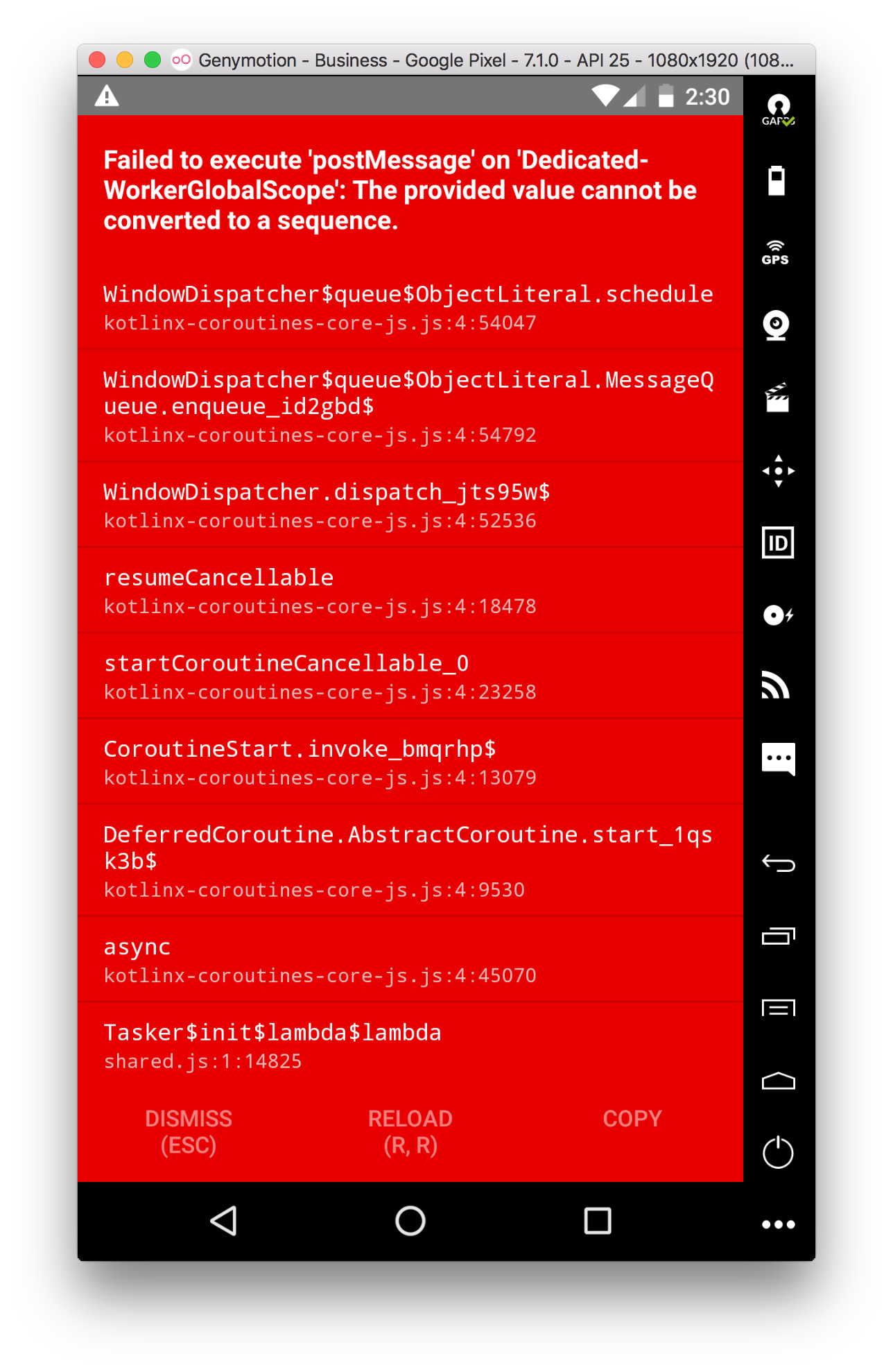 React Native `the Provided Value Cannot Be Converted To A Sequence ` · Issue 236 · Kotlin