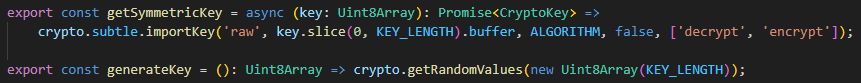 As MDN says crypto.getRandomValues() should not be used to generate encryption keys · Issue #358 ...