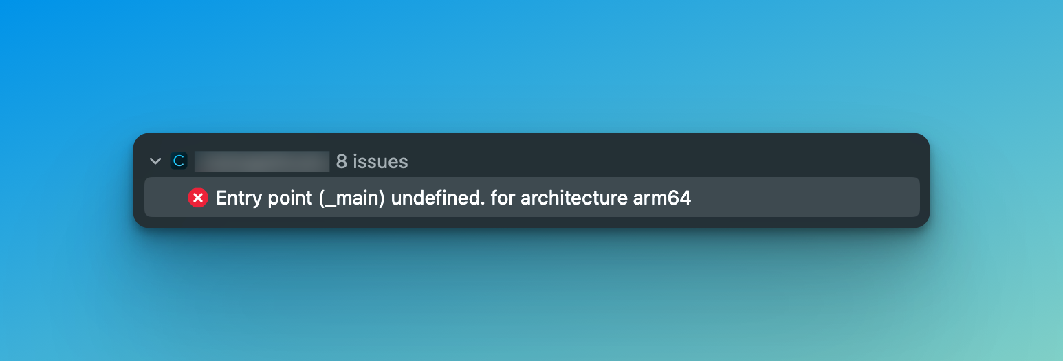 Cant Use Latest Version Due To Entry Point Main Undefined For Architecture Arm64 · Issue 0212