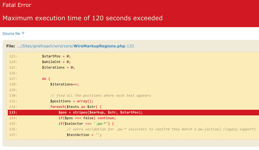 Markup regions timeout with mismatched tags · Issue #505 · processwire/processwire-issues · GitHub