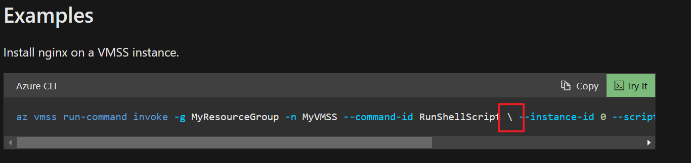 example should be corrected · Issue #21367 · Azure/azure-cli · GitHub example should be corrected · Issue #21367 · Azure/azure-cli · GitHub