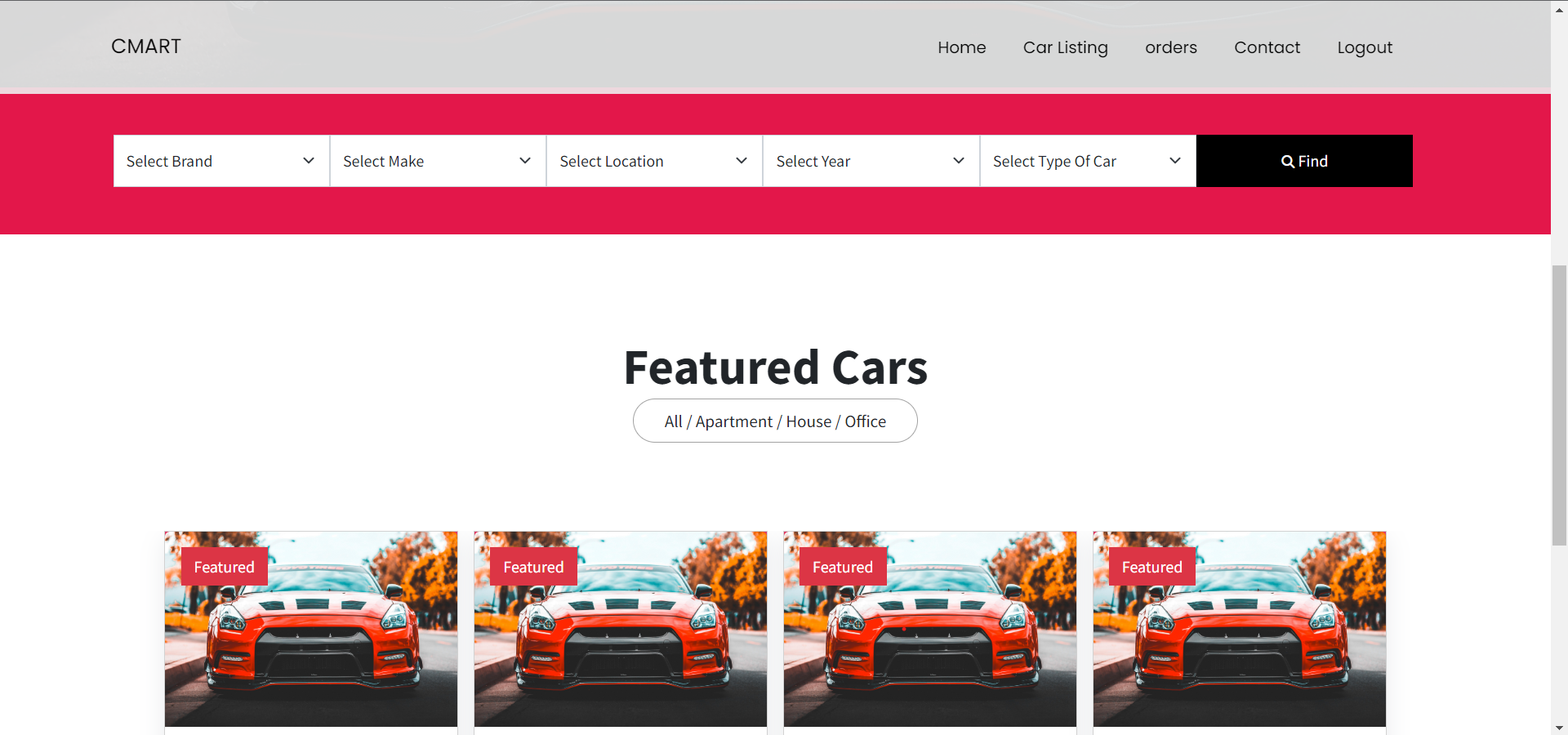 GitHub - AnasThaher/car-shop-react