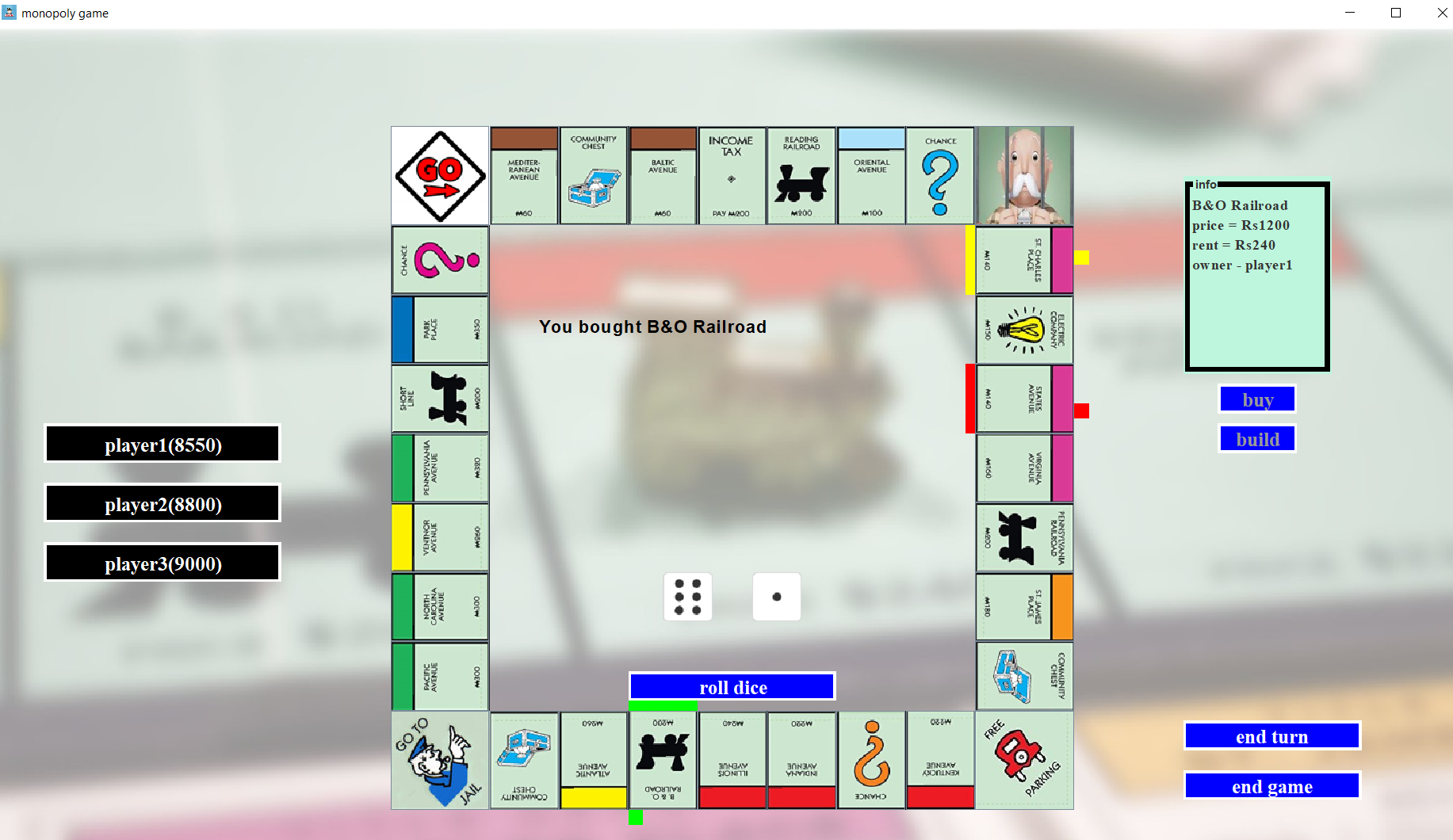 GitHub - Sumith-Hegde/Monopoly_game_sourceCode: Simulation of classical ...