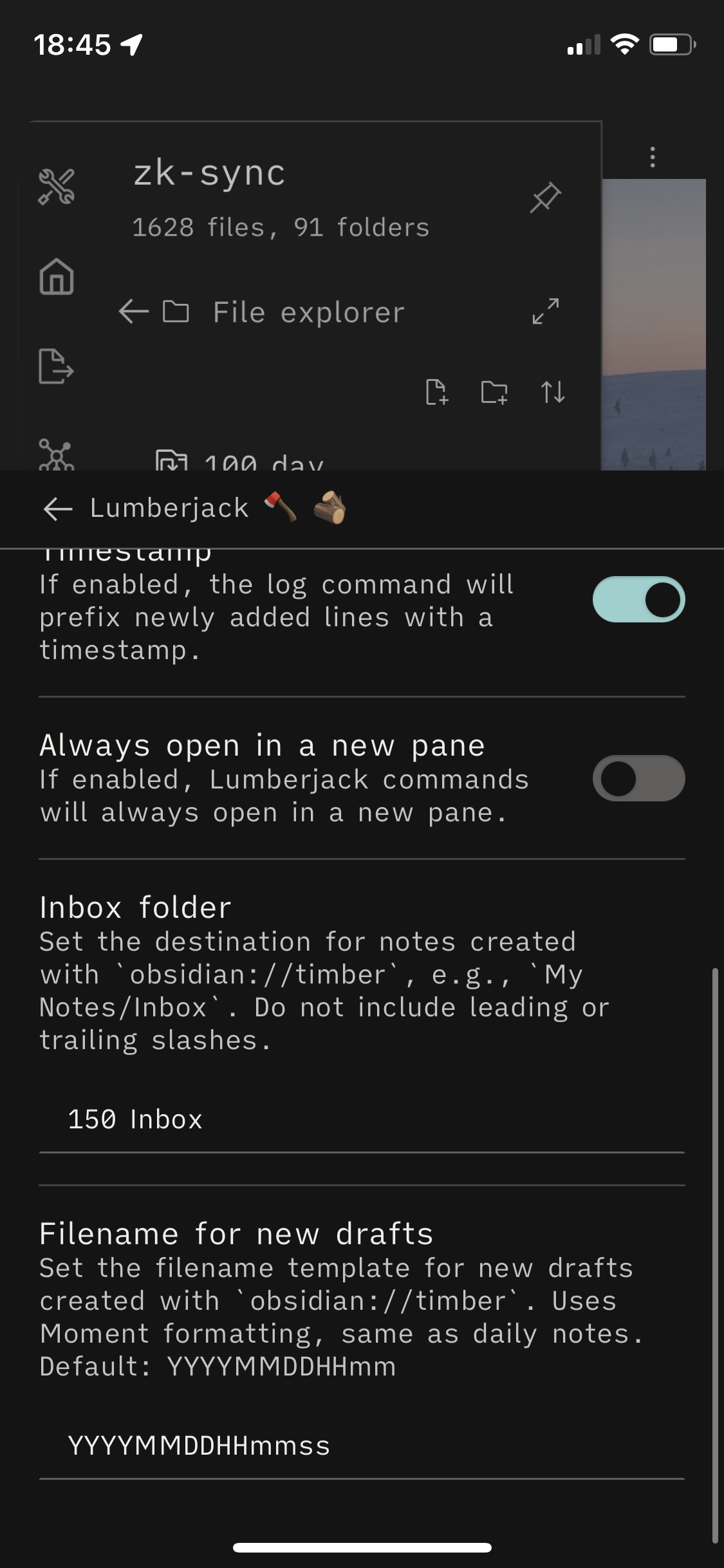 Unable to create to file · Issue #3 · ryanjamurphy/lumberjack-obsidian · GitHub
