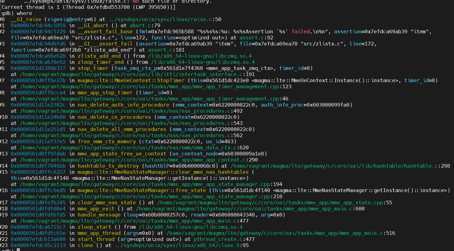 MME crash @mme_app_stop_timer() · Issue #14908 · magma/magma · GitHub