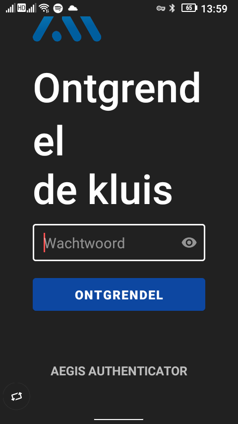 Text is cutoff because of small display · Issue #794 · beemdevelopment/Aegis · GitHub