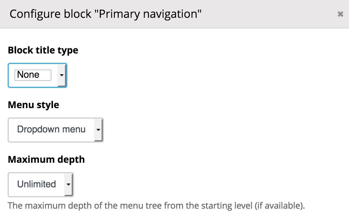 [UX] Remove or improve description text on Menu Block "Menu style ...