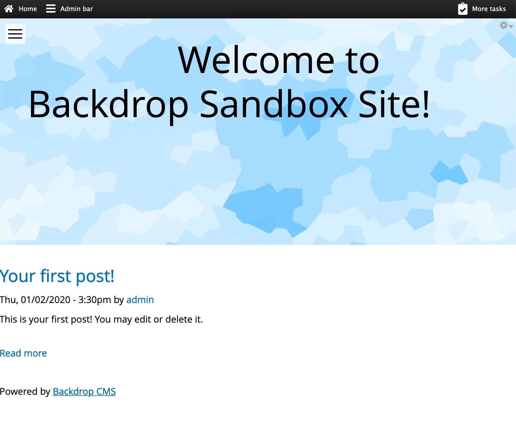 OOTB display issues with Basis · Issue #7 · backdrop-contrib/bamboo · GitHub