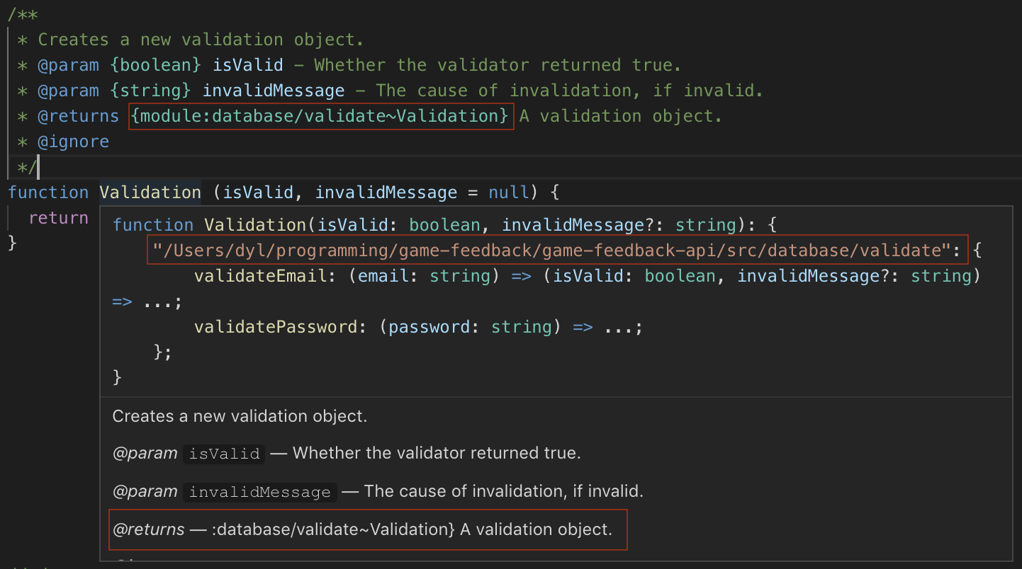 IntelliSense Parses JSDoc Namepath Part "module" as a Actual Module File Path · Issue #30893 ...