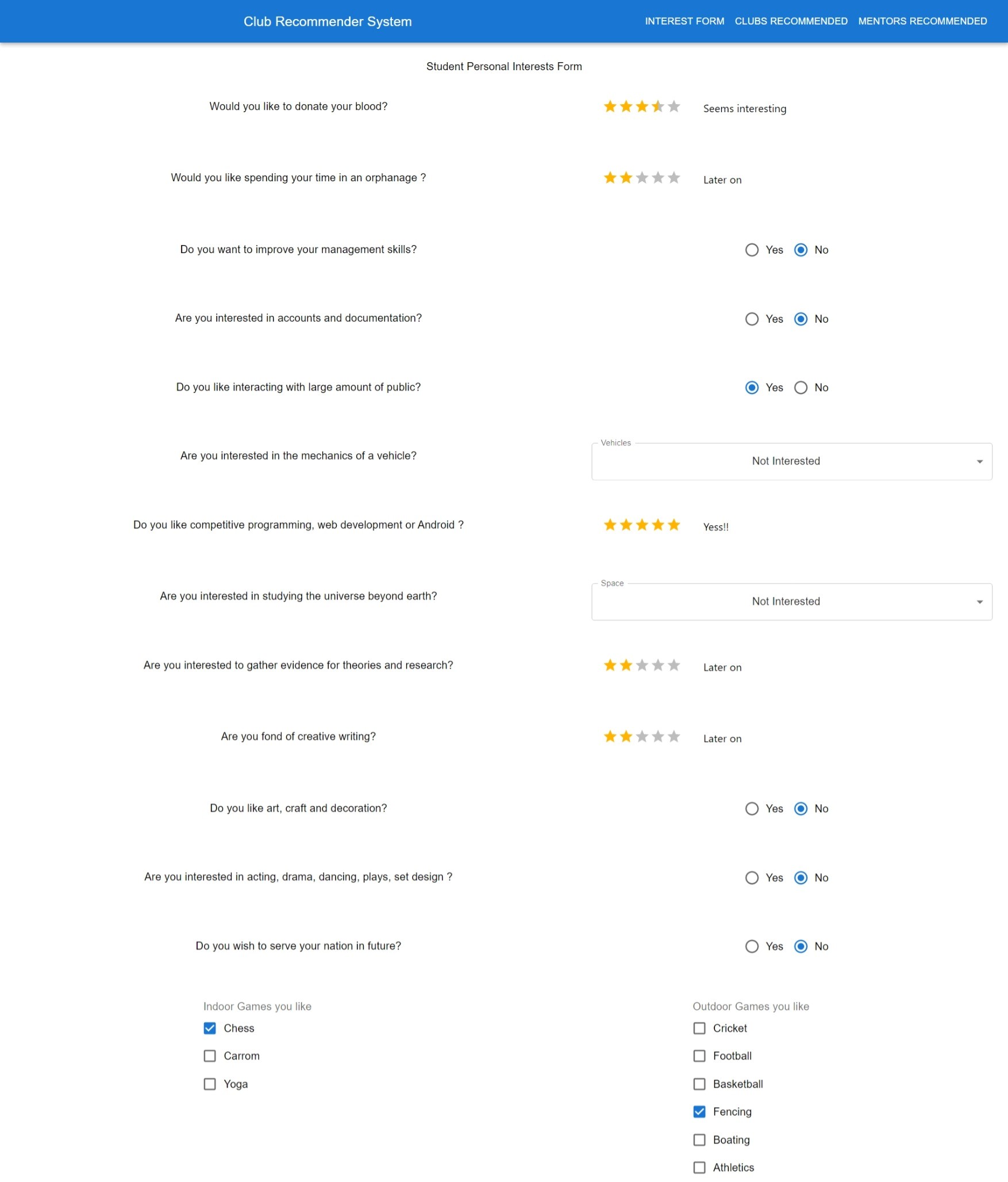 GitHub - ppatil002/Club_Recommendation_System: A system built for ...