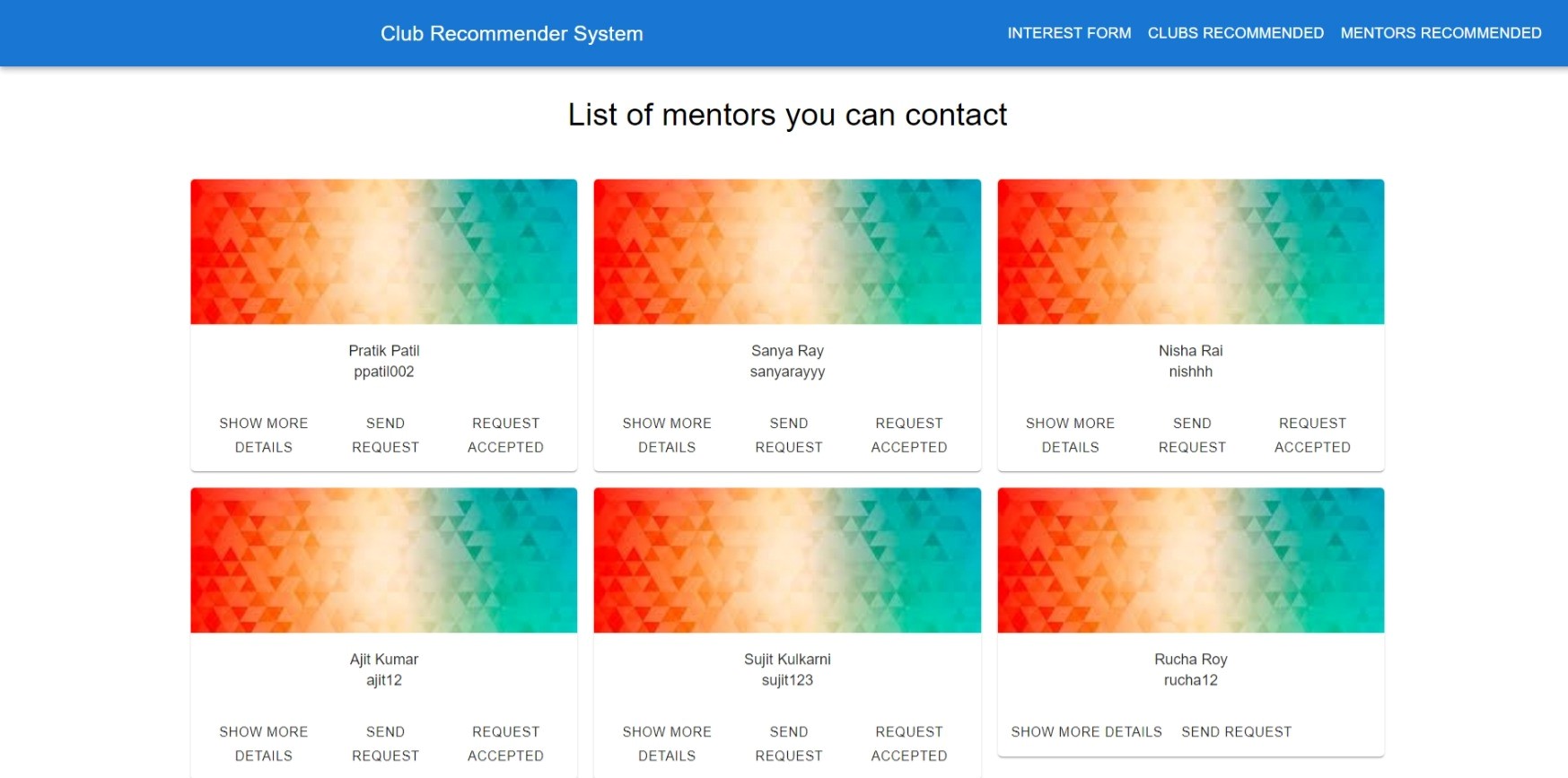 GitHub - ppatil002/Club_Recommendation_System: A system built for ...