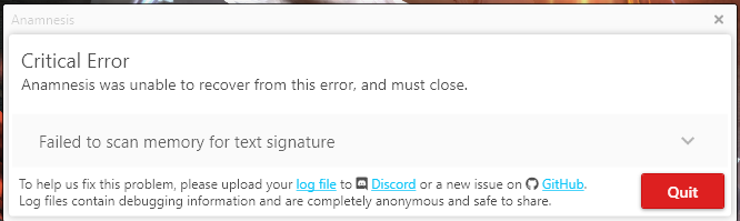 Critical Error · Issue #440 · imchillin/Anamnesis · GitHub