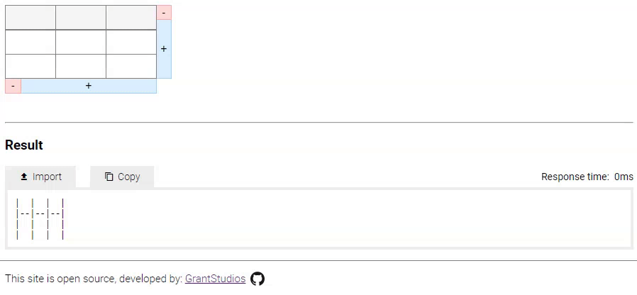 GitHub - GrantStudios/TableMarkdownGenerator: An easy to use tool that ...