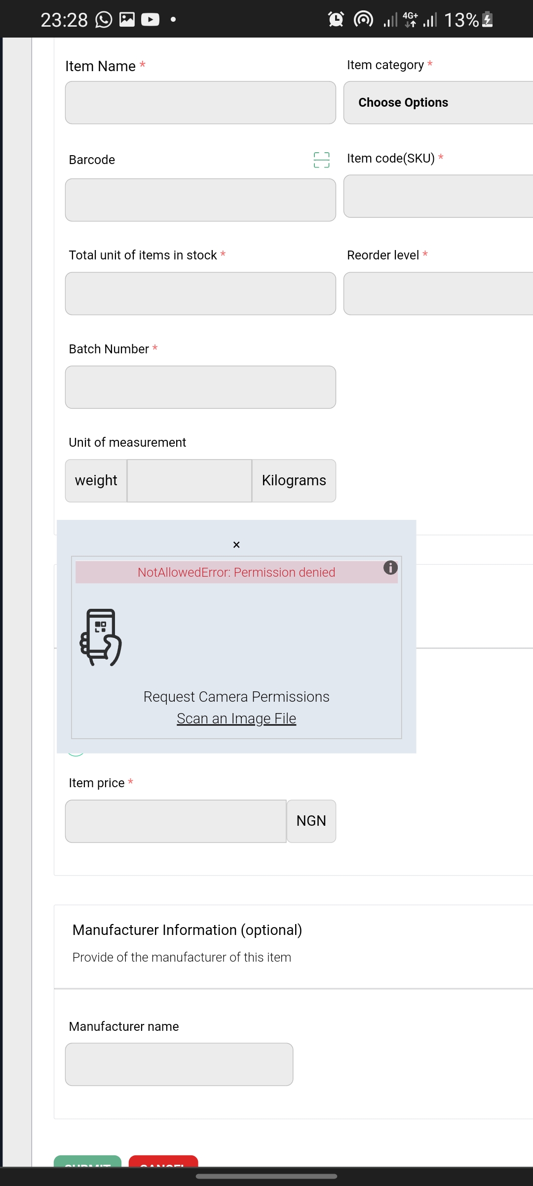 Notallowederror Permission Denied On Chrome Browser · Issue 861 