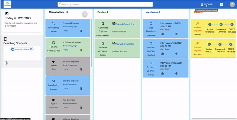 GitHub - sdhlyhb/mvp-JobTrackr: a lightweight single-page web app to help job hunters manage and ...