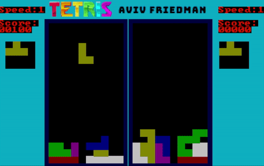 GitHub - JustSpring/AsmTetris: 2 Player Tetris Game in asm x86