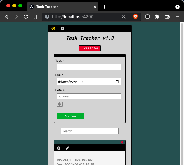 GitHub - NikDzub/Angular-Task-Tracker