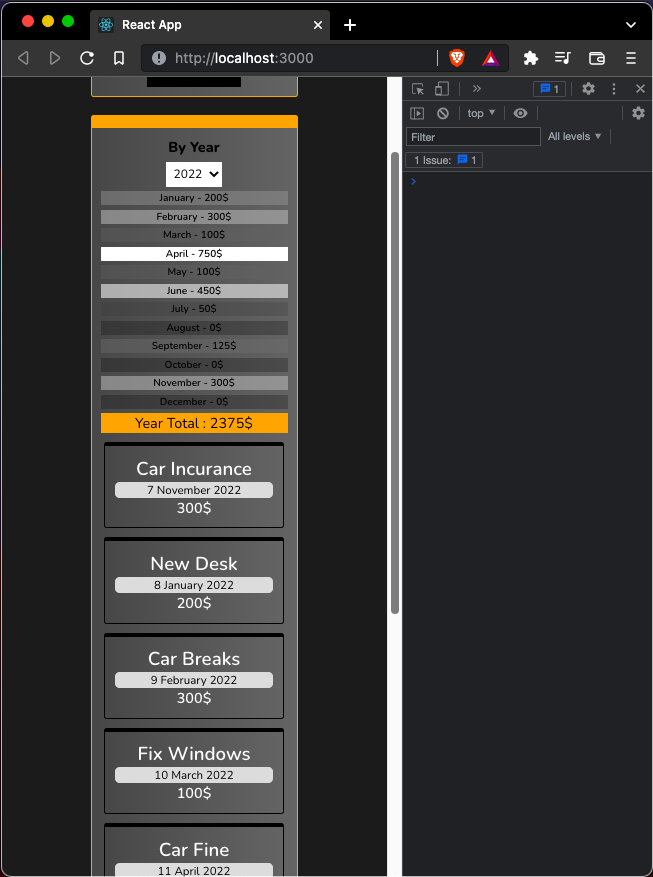 GitHub - NikDzub/React-Expence-Tracker