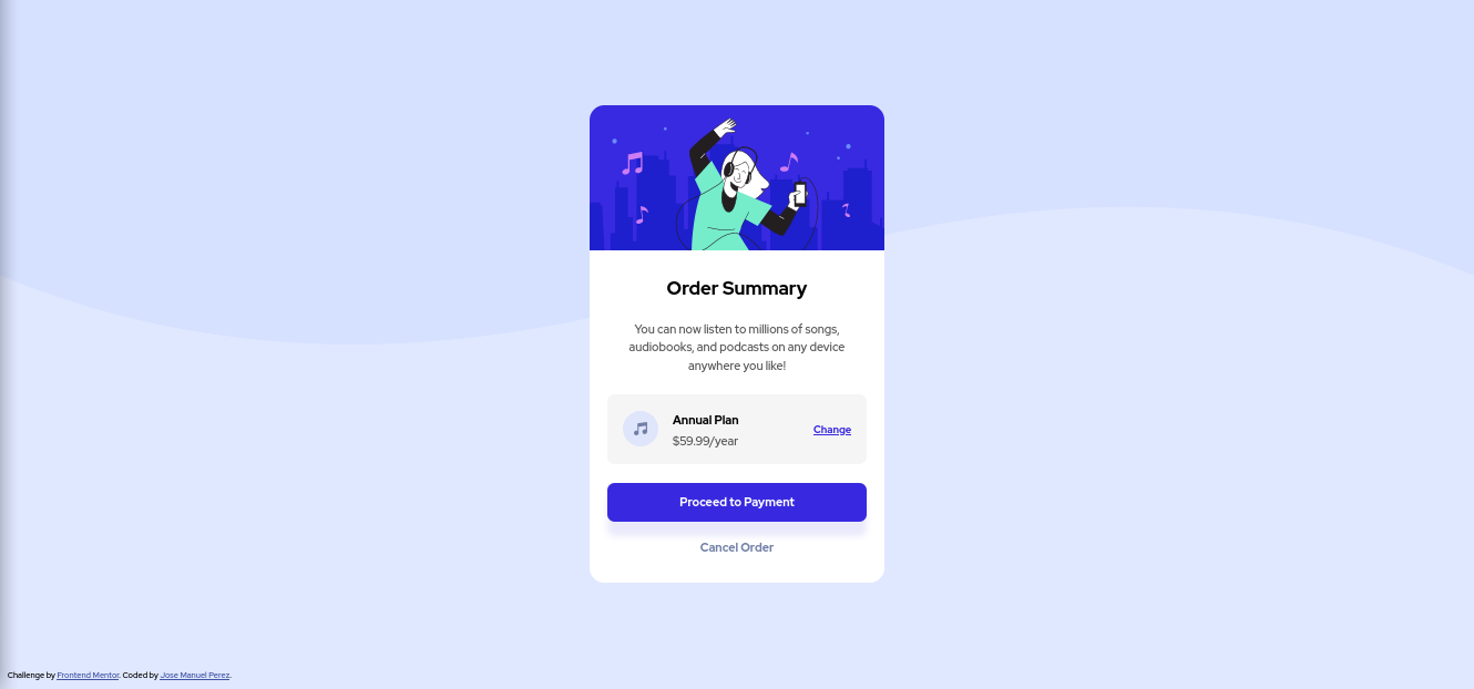 GitHub - jmpevzla/fm-order-summary: My solution to the Order summary card challenge on Frontend ...