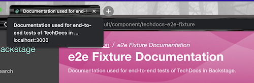 [TechDocs] Tab Title Formatting · Issue #11468 · backstage/backstage ...