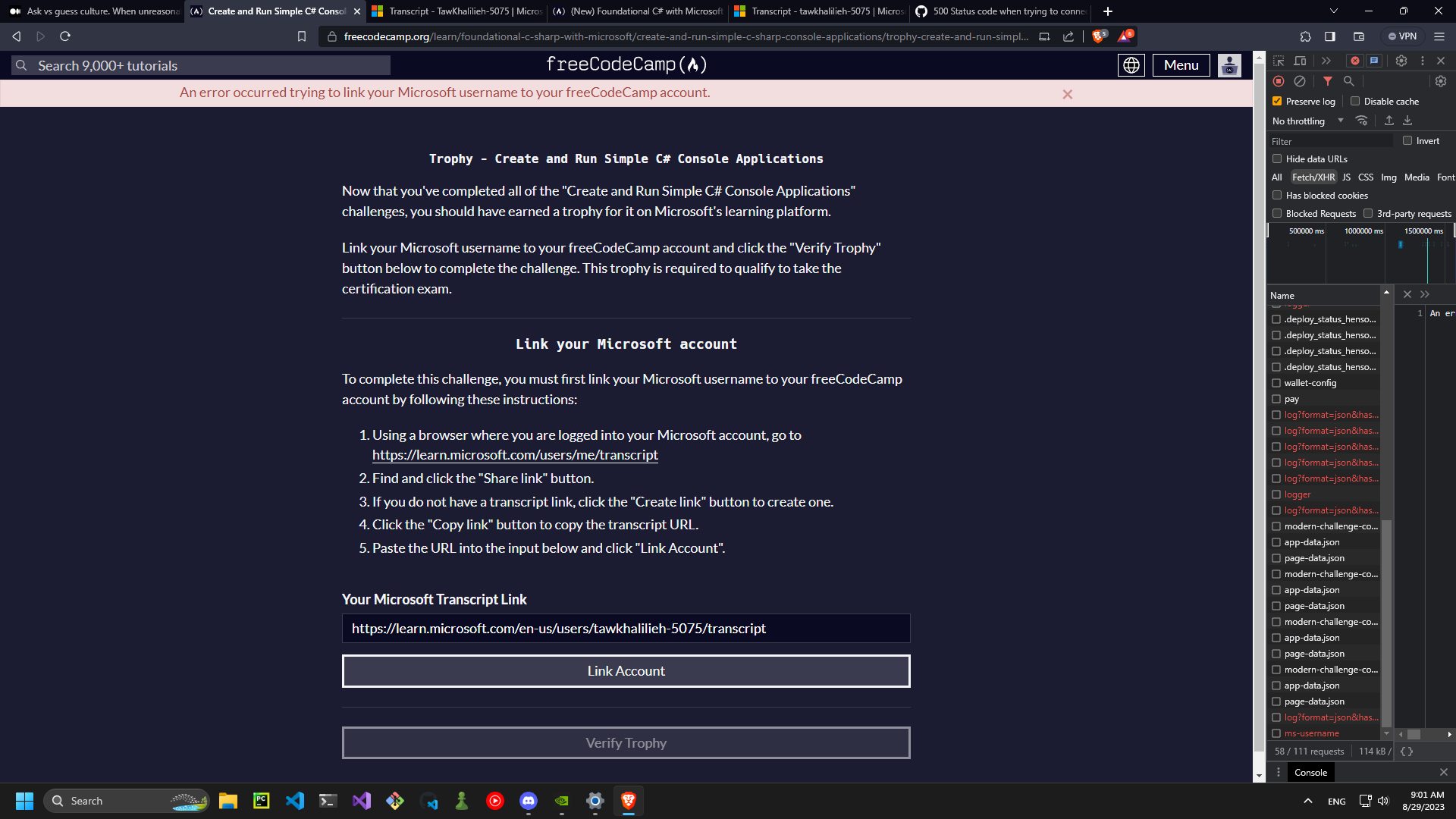 Improve UX on invalid URL submissions by user · Issue #51419 · freeCodeCamp/freeCodeCamp · GitHub