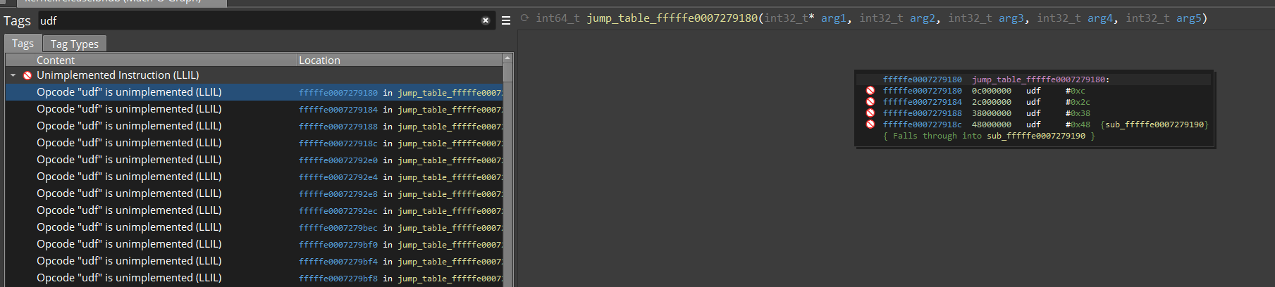 Functions erroneously created overtop of jump tables · Issue #2833 · Vector35/binaryninja-api ...