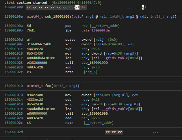 XFG causes linear sweep analysis failures on Windows 11 binaries · Issue #3126 · Vector35 ...