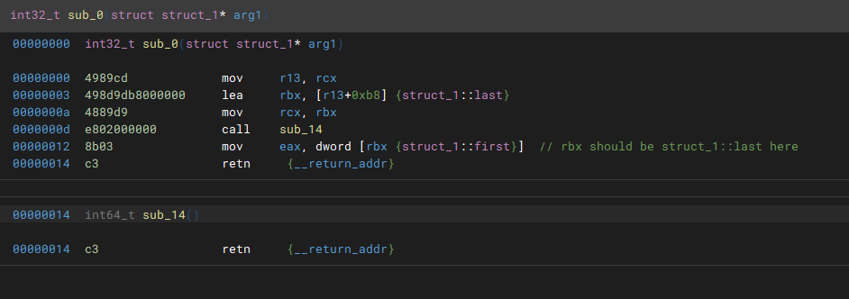 Disassembly Type Annotations Are Incorrect Or Missing · Issue 4352 · Vector35 Binaryninja Api