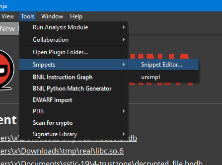 Some plugin menu ui options are unresponsive · Issue #2037 · Vector35/binaryninja-api · GitHub