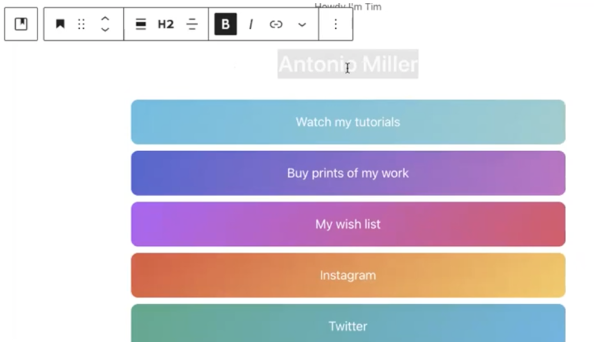 Black Canvas: Link in bio template shows up with white heading · Issue #5276 · Automattic/themes ...