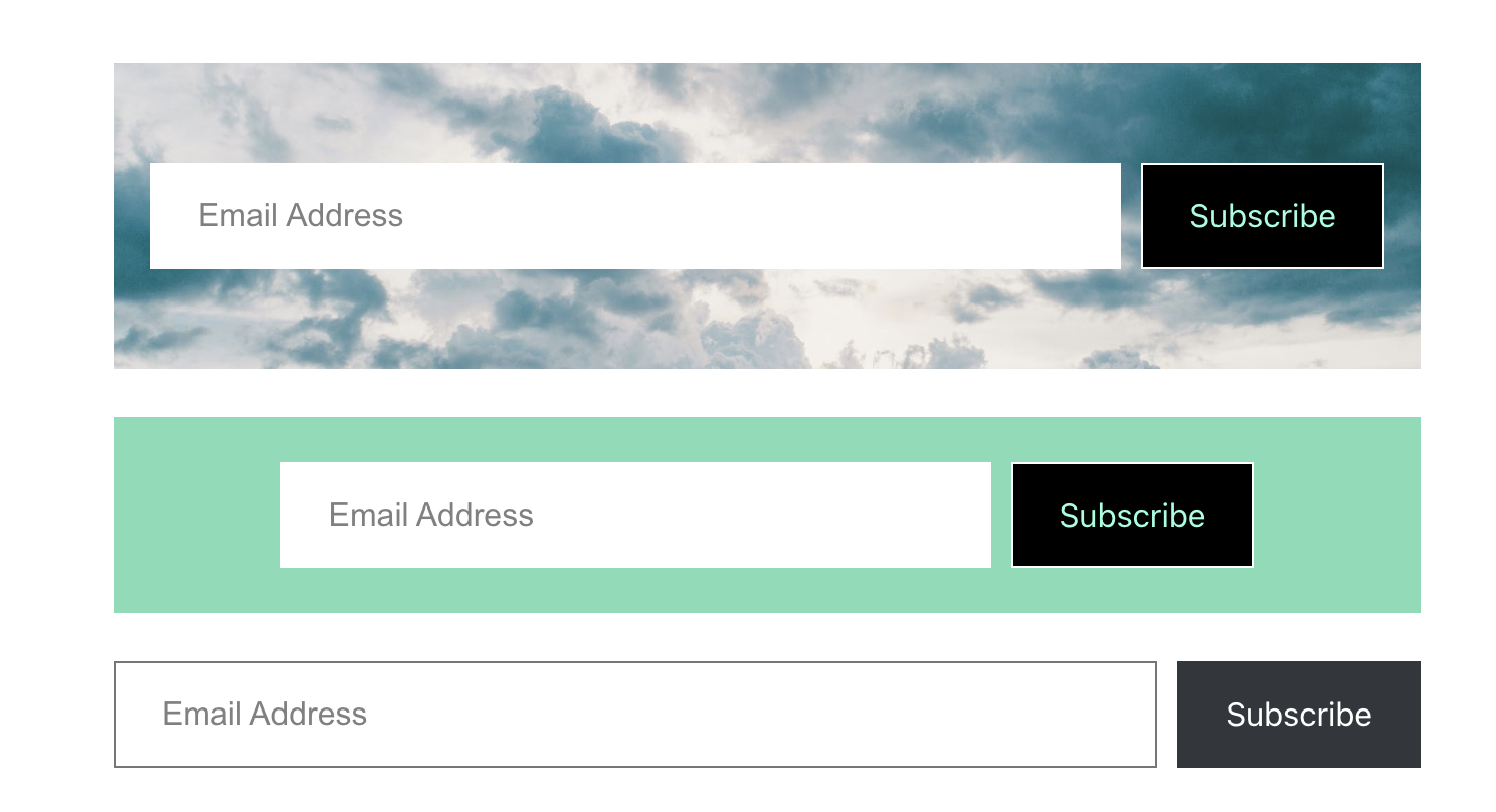 Feature Request: allow changing input background color for Subscribe block · Issue #26379 ...