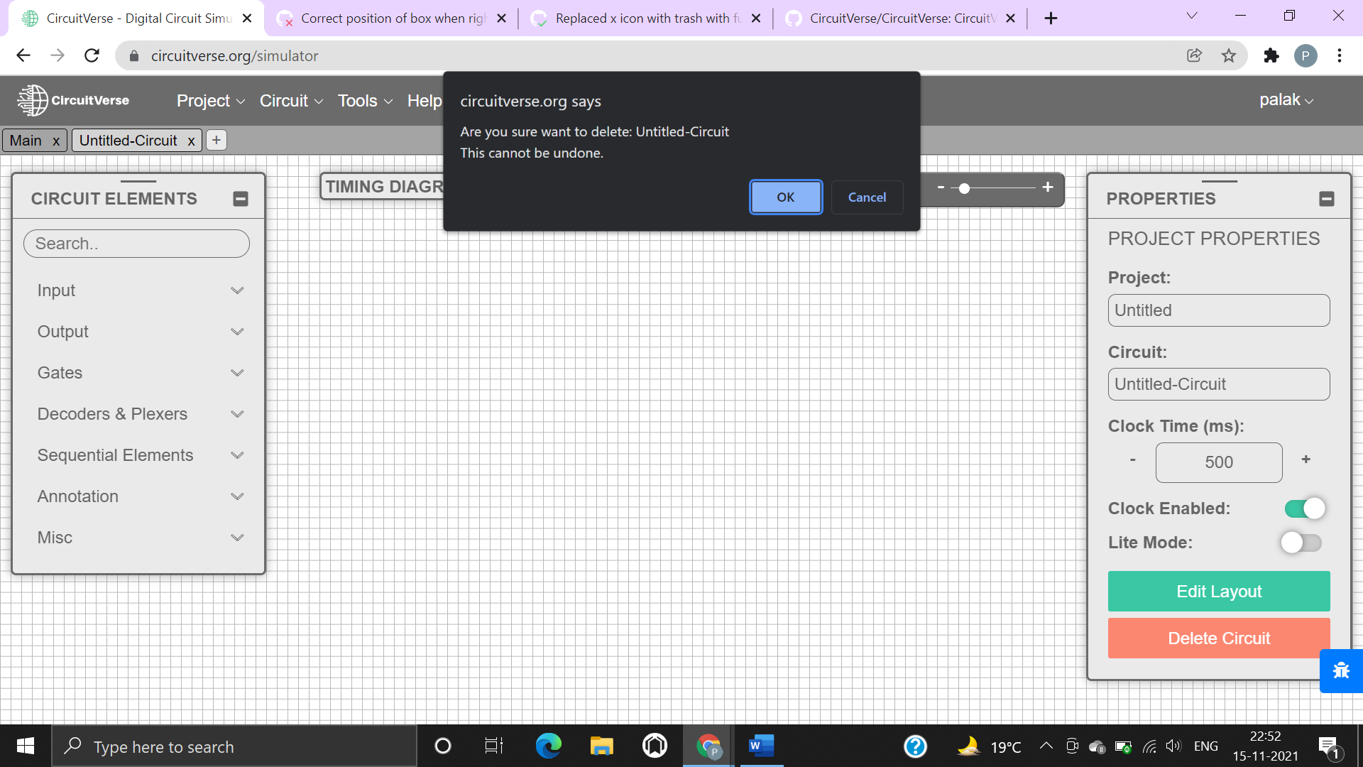 Replace content of prompt box while closing a new circuit · Issue #2600 · CircuitVerse ...