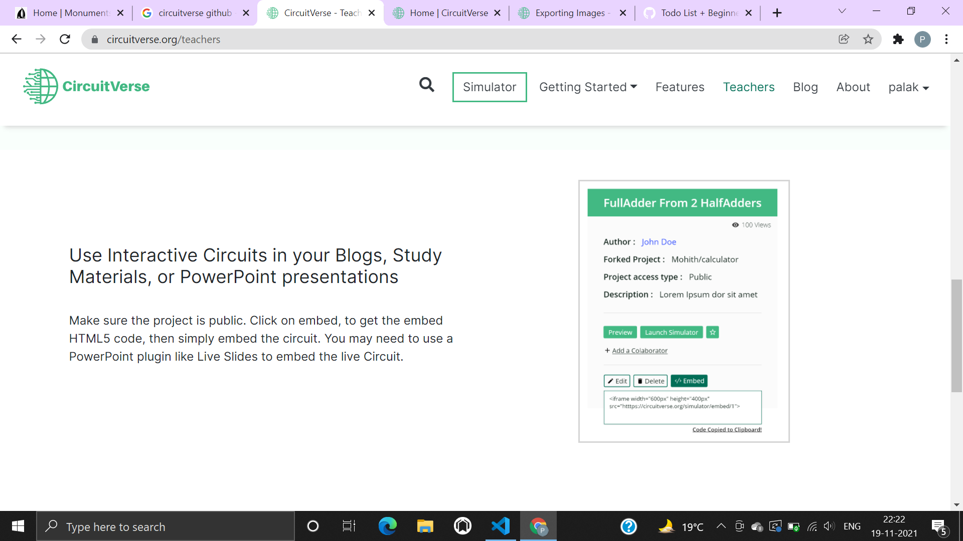 Go to top button must be there at each page · Issue #2617 · CircuitVerse/CircuitVerse · GitHub