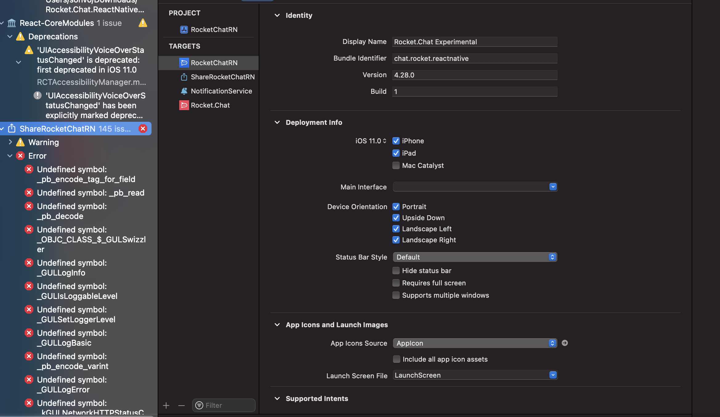 Can't build simulator iOS in Mac air m1 · Issue #4212 · RocketChat/Rocket.Chat.ReactNative · GitHub