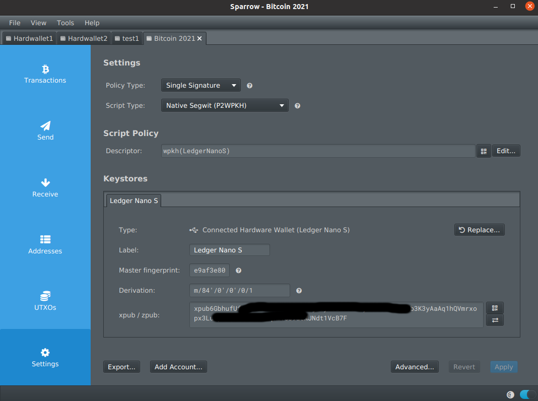 derivation path problem · Issue #310 · sparrowwallet/sparrow · GitHub
