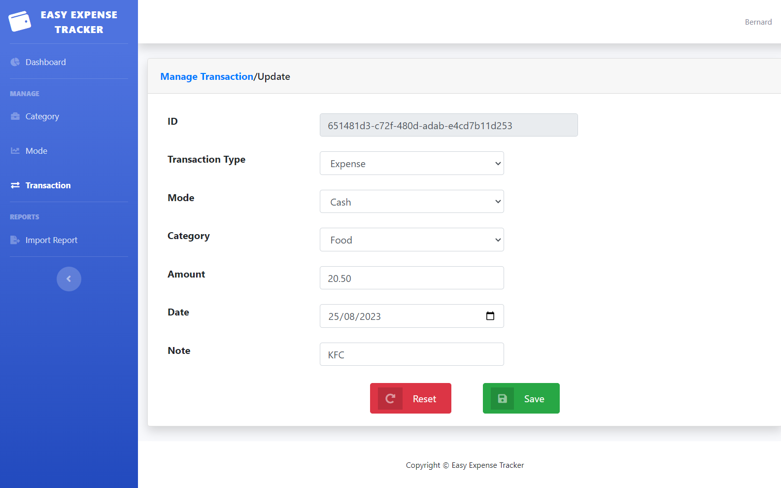 Github Haoyangkong99django Easy Expense Tracker
