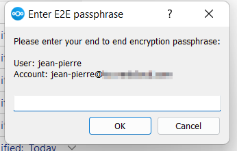 [Bug]: at the second configuration of an account E2EE mnemonic is asked ...