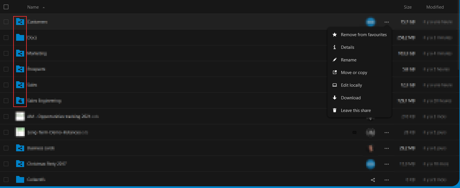 [Bug]: favourite star is missing from the folder view · Issue #34398 · nextcloud/server · GitHub
