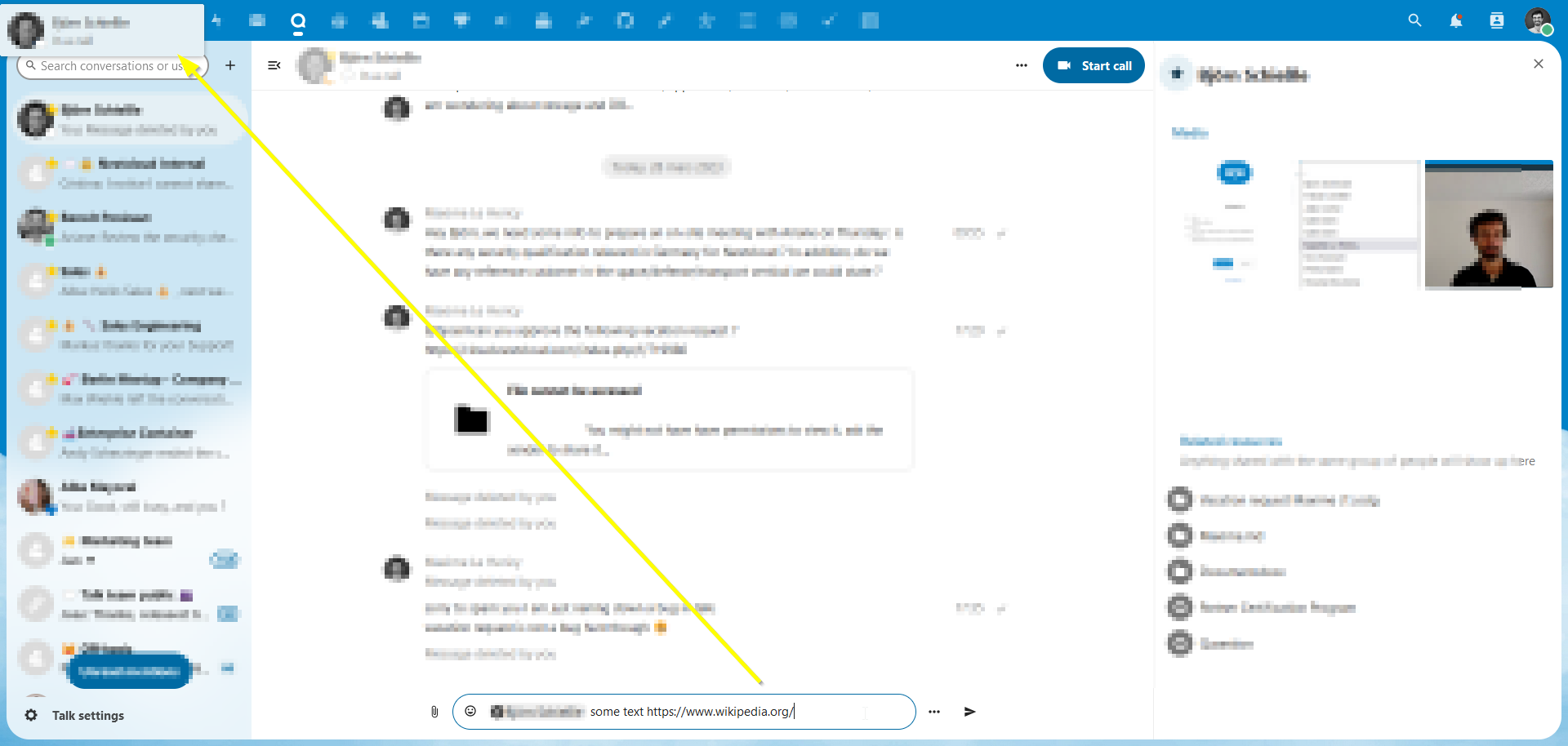 When Enter key is hit, chat message is trimmed and replaced by another @mention occurence ...