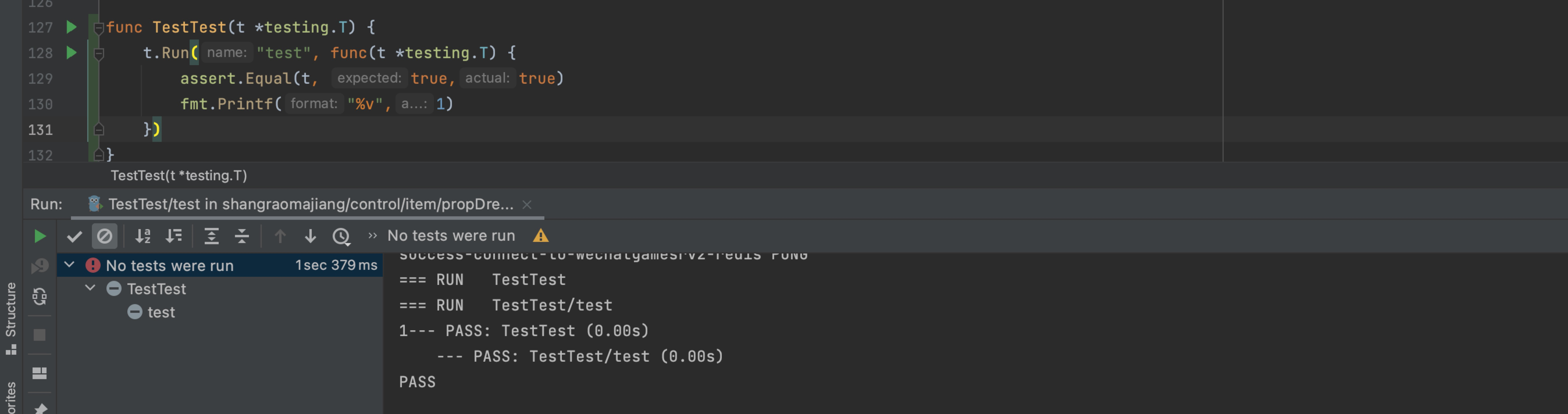 When using fmt.Printf ,no test were run · Issue #1099 · stretchr ...