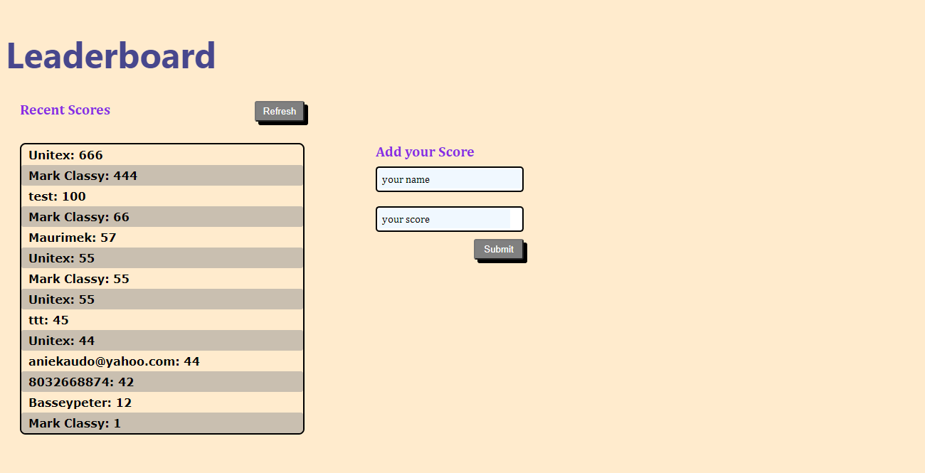 GitHub - Anny85-code/leaderboard: "leaderboard" is a simple web application that displays a ...
