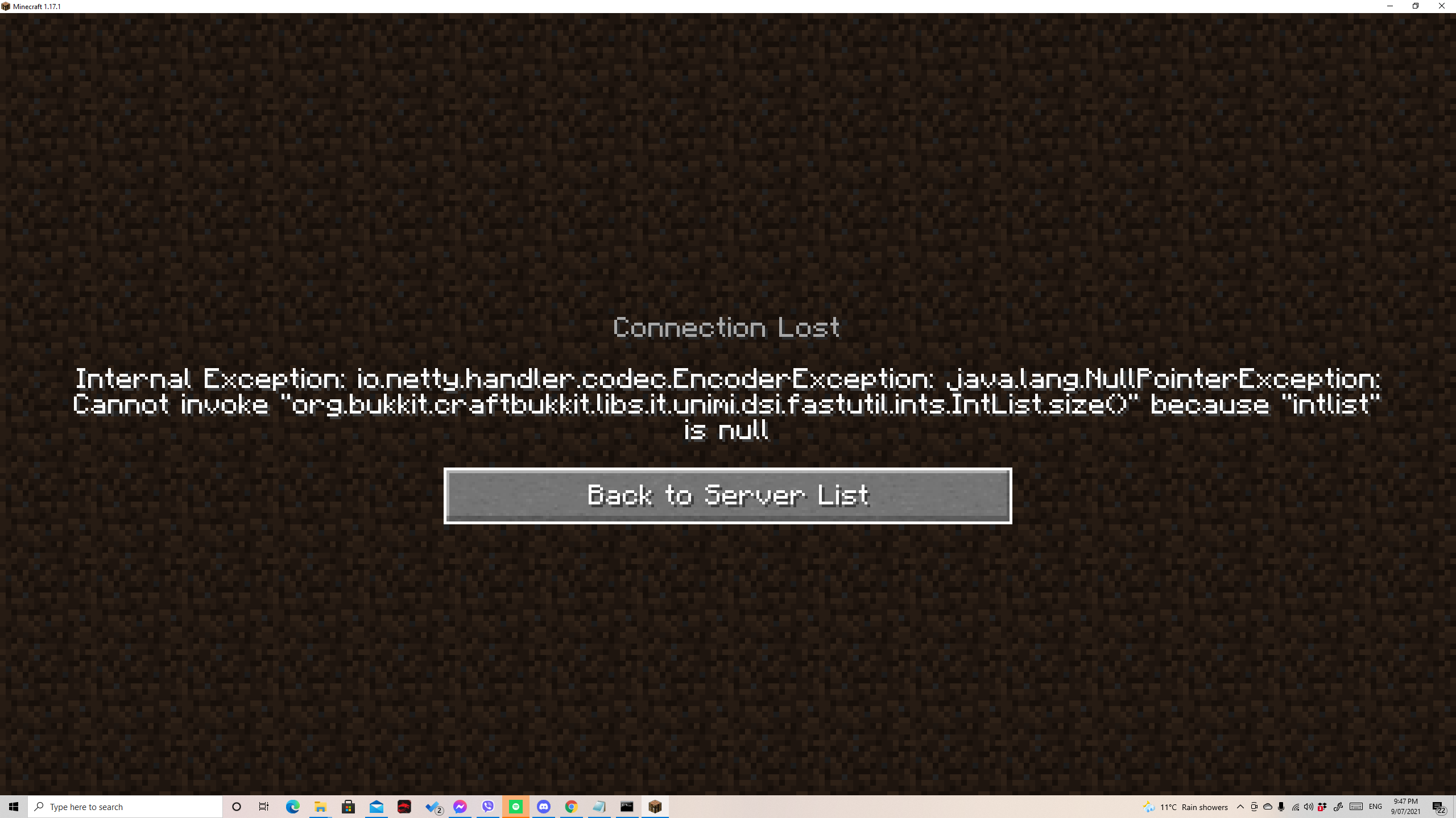 Getting kicked after seconds of starting game · Issue #334 · ScreamingSandals/BedWars · GitHub