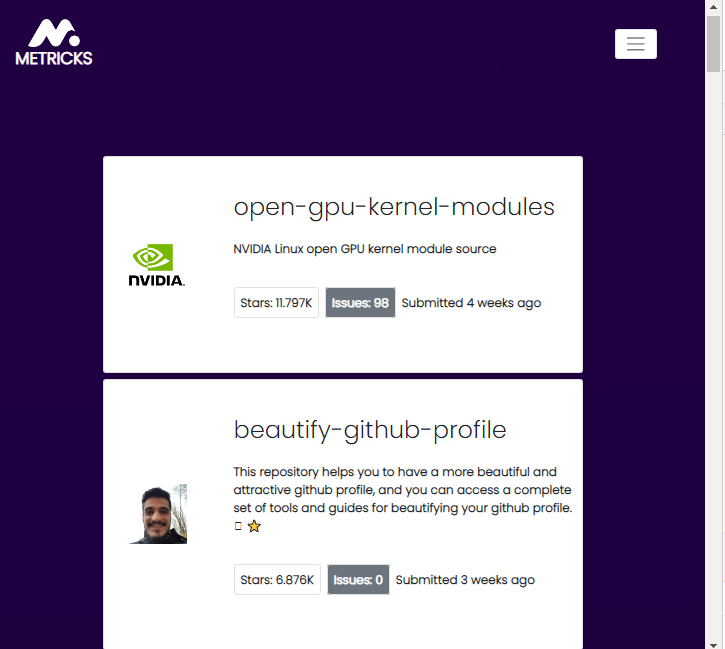 GitHub - Gamey001/Metricks